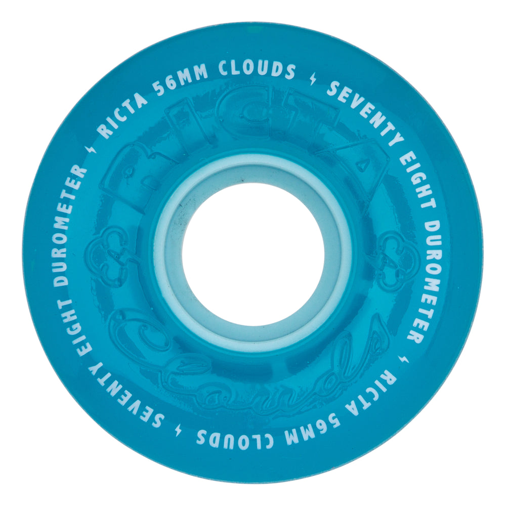 RICTA WHEELS CLOUDS CLEAR BLUE 78A (56MM) – The Drive Skateboard Shop