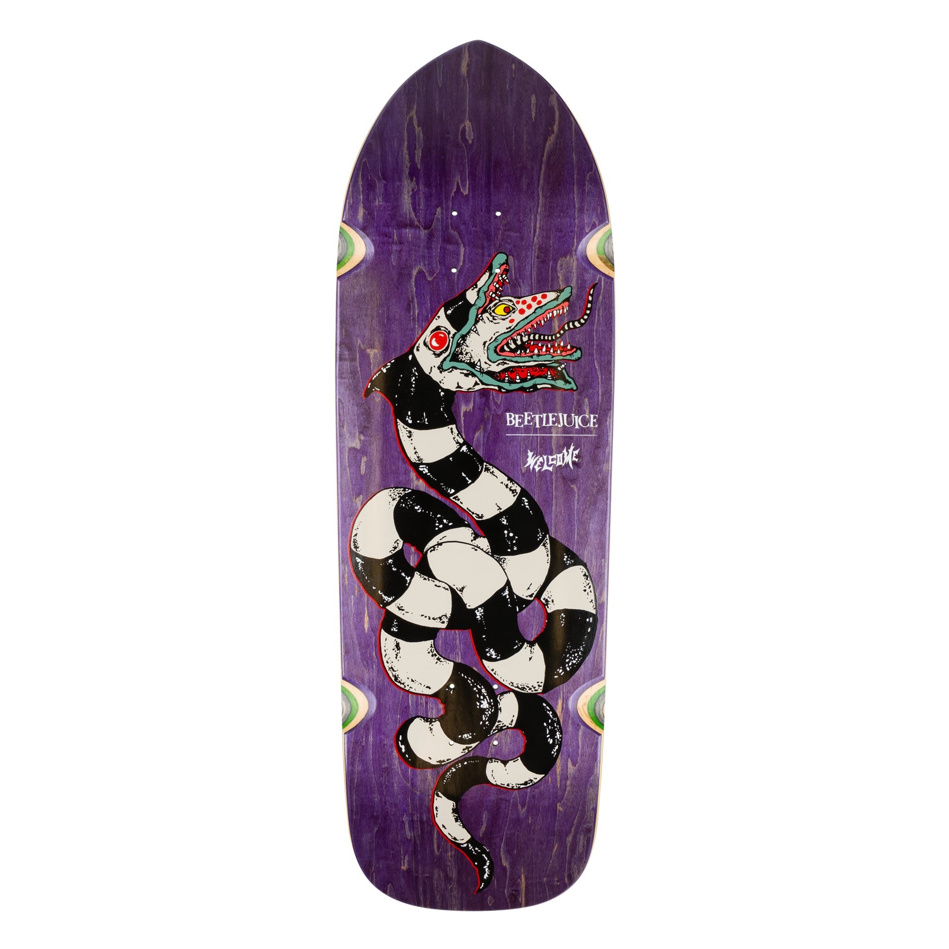 WELCOME X BEETLEJUICE DECK SANDWORM PURPLE STAIN (10.5") – The Drive ...