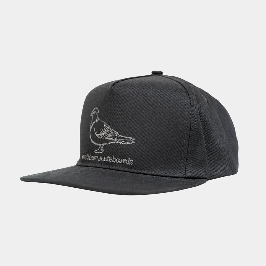ANTIHERO BASIC PIGEON SNAPBACK BLACK/CHARCOAL – The Drive Skateboard Shop
