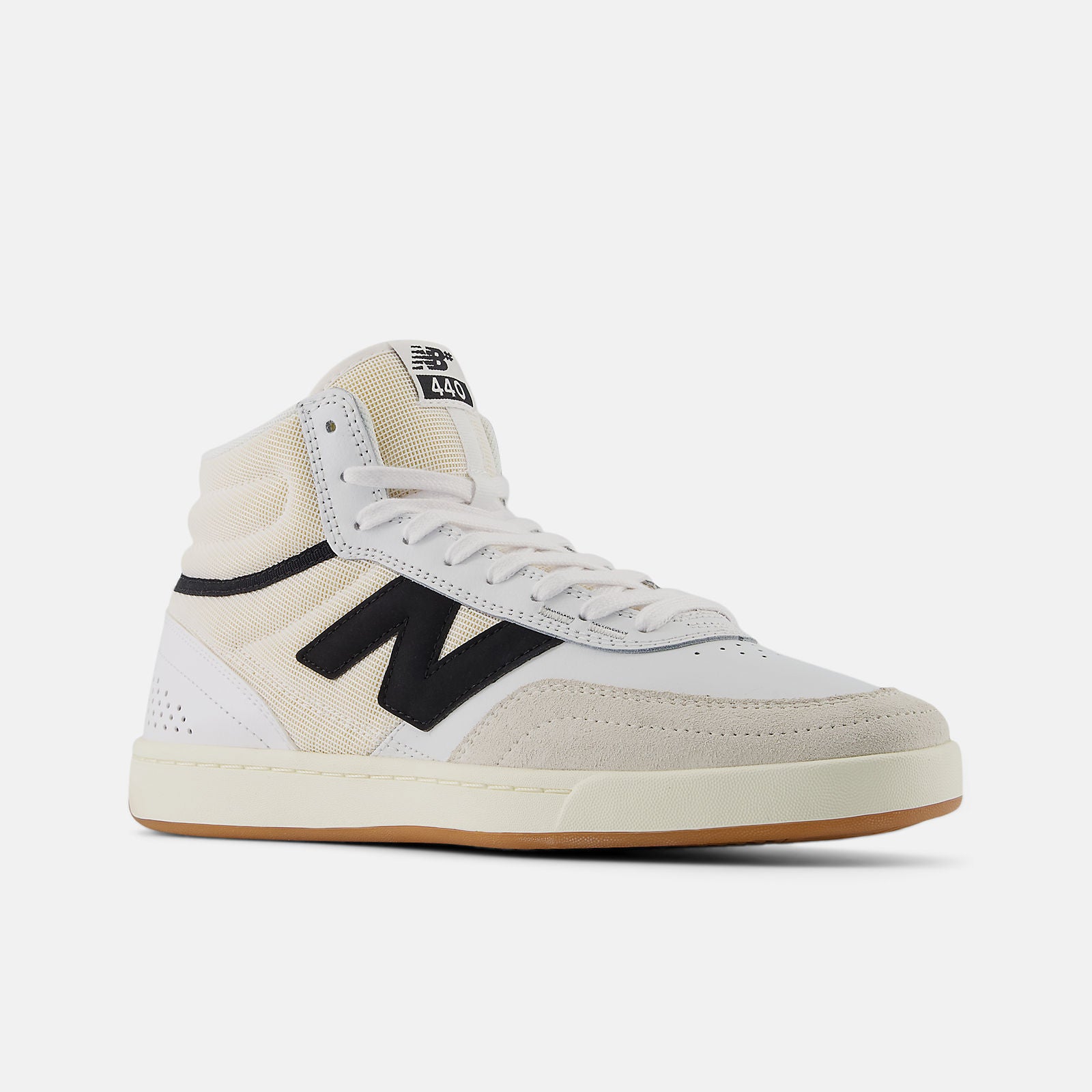 NEW BALANCE 440 V2 HIGH WHITE/BLACK – The Drive Skateboard Shop