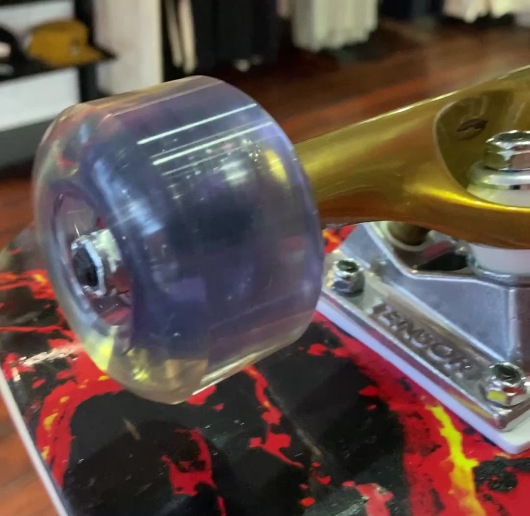 SPITFIRE WHEELS X GRIMPLE SAPPHIRES GRIMPLE DUST CLEAR/GLITTER 90DU (5 ...