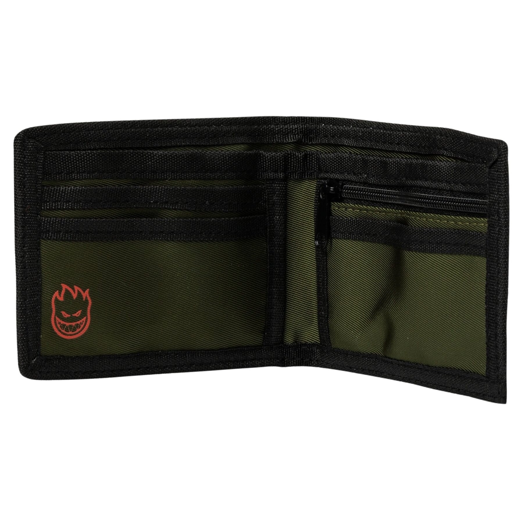 SPITFIRE DEMONSEED SCRIPT BI-FOLD WALLET OLIVE – The Drive Skateboard Shop