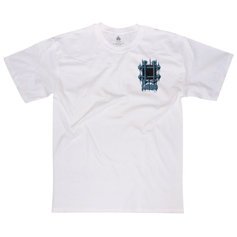 BLACK LABEL T-SHIRT LUCERO OG BARS WHITE – The Drive Skateboard Shop
