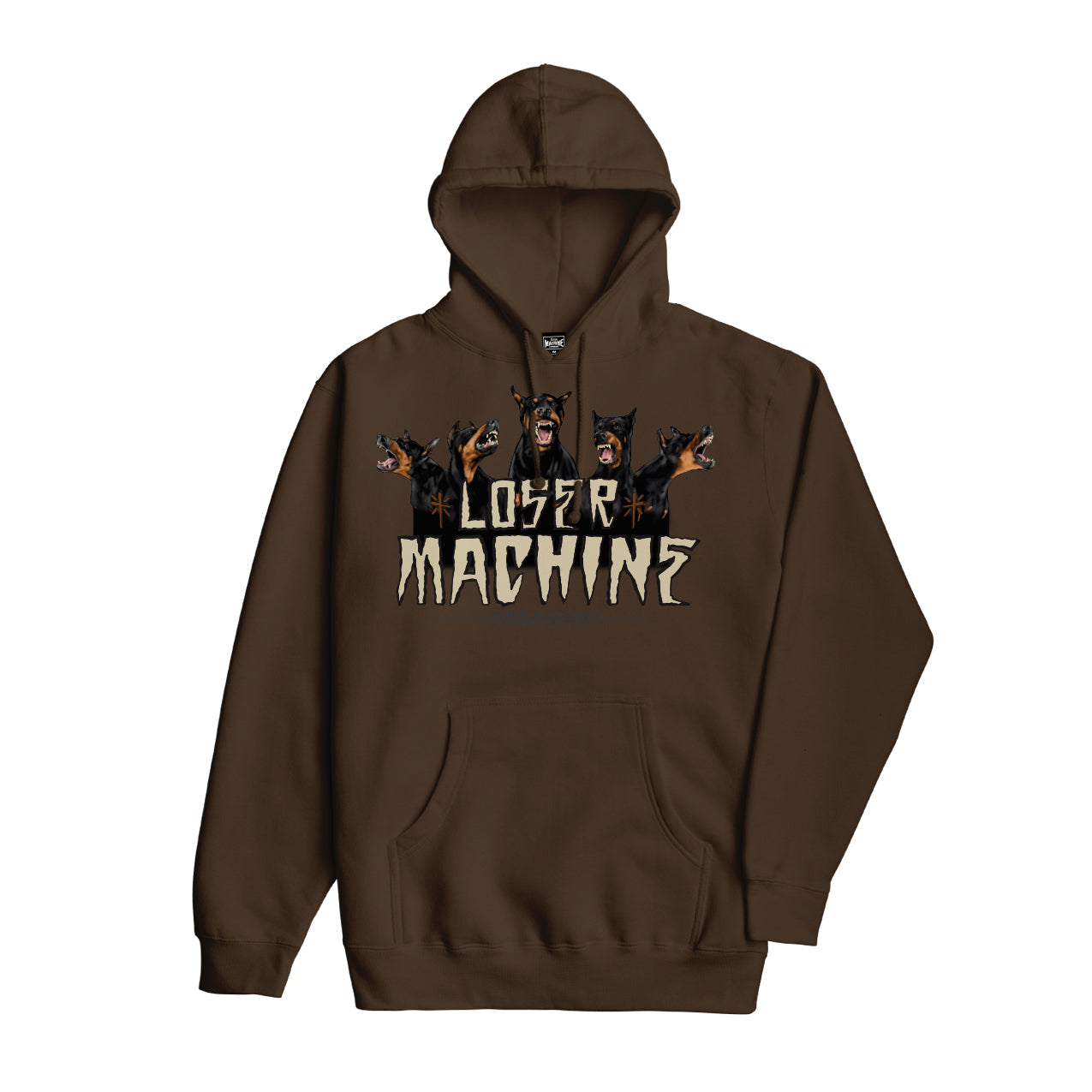 LOSER MACHINE ONSLAUGHT FLEECE BROWN – The Drive Skateboard Shop