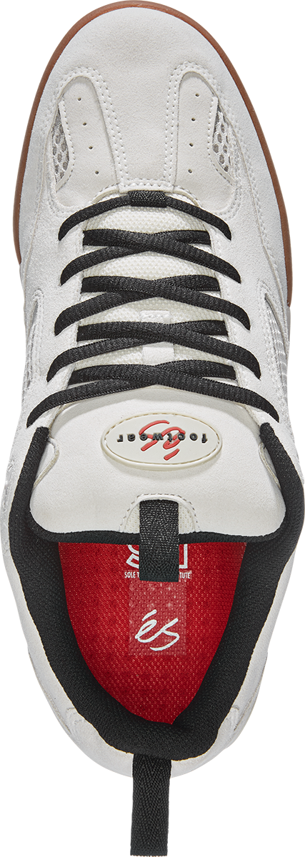 ES QUATTRO WHITE/RED/GUM – The Drive Skateboard Shop
