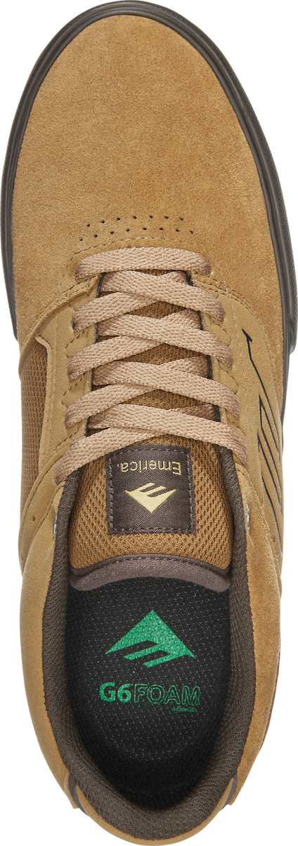 EMERICA THE LOW VULC TAN/BROWN – The Drive Skateboard Shop