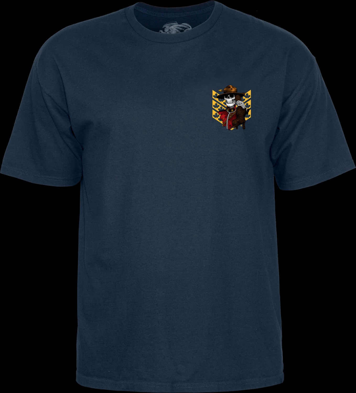 POWELL-PERALTA T-SHIRT KEVIN HARRIS MOUNTIE NAVY – The Drive Skateboard ...