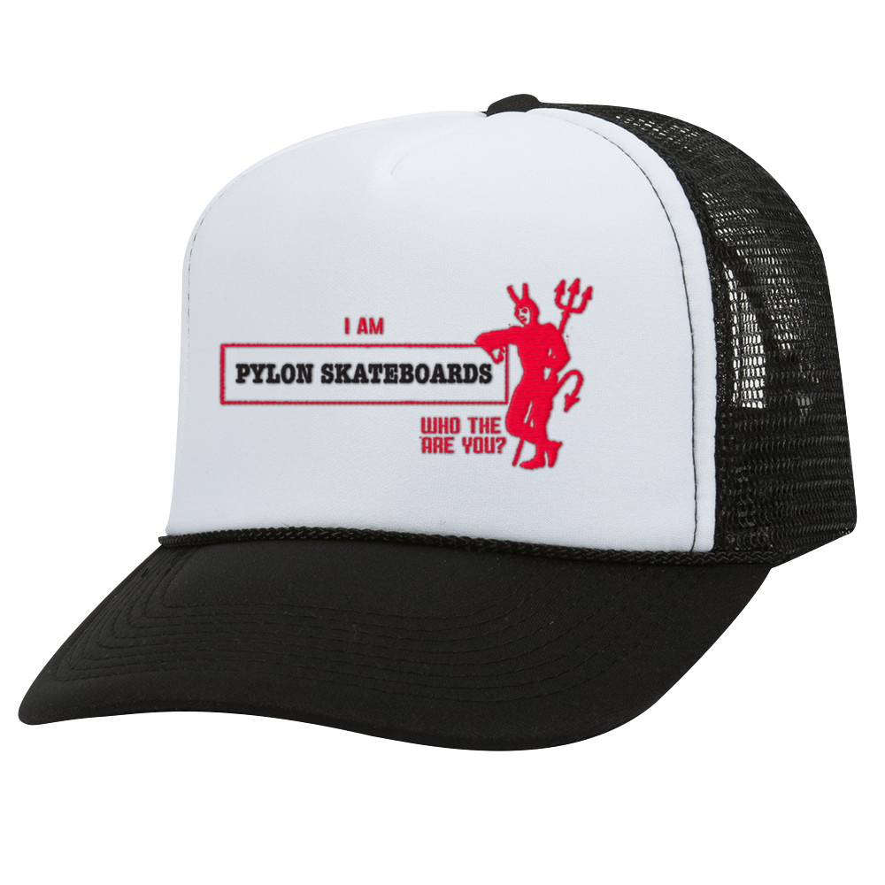 PYLON WHO THE DEVIL HAT BLACK – The Drive Skateshop