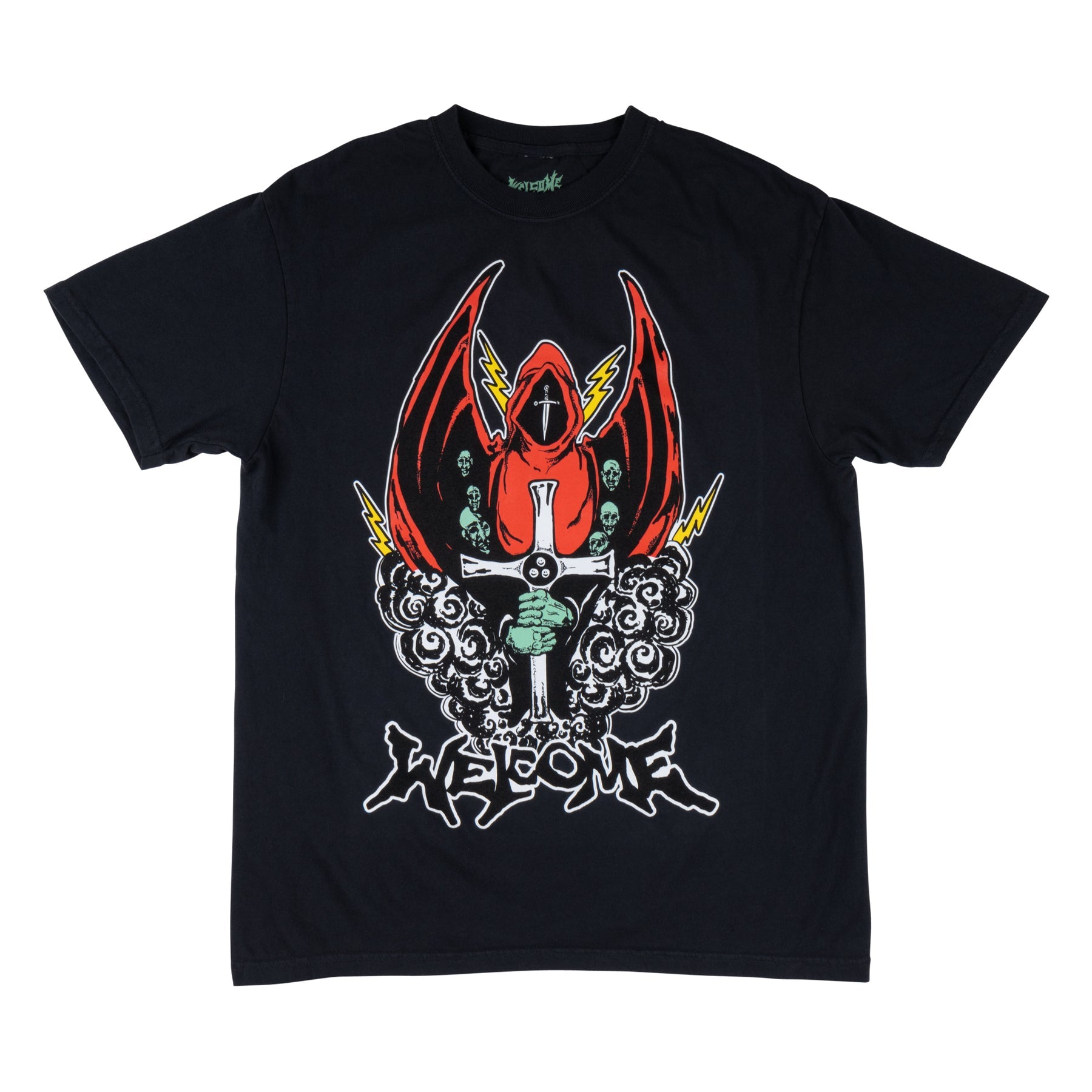 WELCOME KNIGHT TEE BLACK – The Drive Skateboard Shop