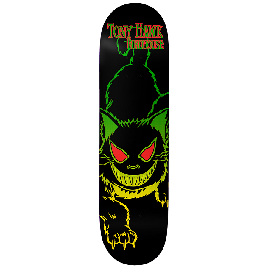BIRDHOUSE DECK TONY HAWK EVIL CAT VERTICAL (8") | The Drive Skateshop