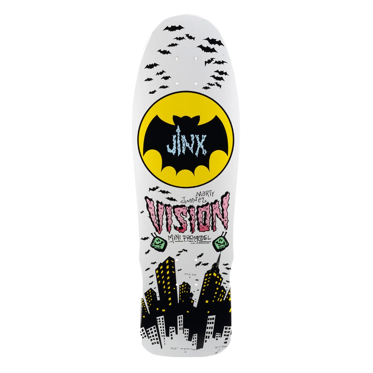 VISION DECK - JINX MINI WHITE (9.5") – The Drive Skateboard Shop