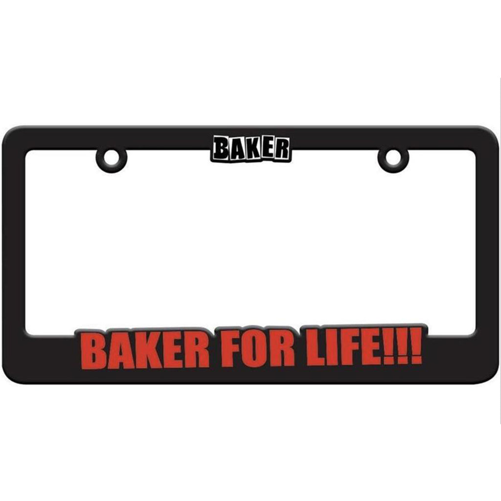 BAKER FOR LIFE LICENSE PLATE FRAME – The Drive Skateboard Shop