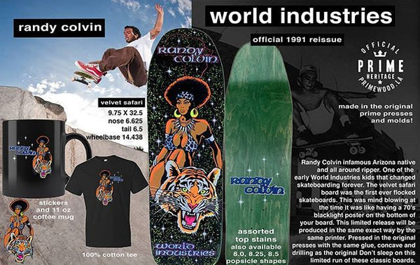 PRIME WORLD INDUSTRIES RANDY COLVIN VELVET RE-ISSUE | The Drive Skateshop
