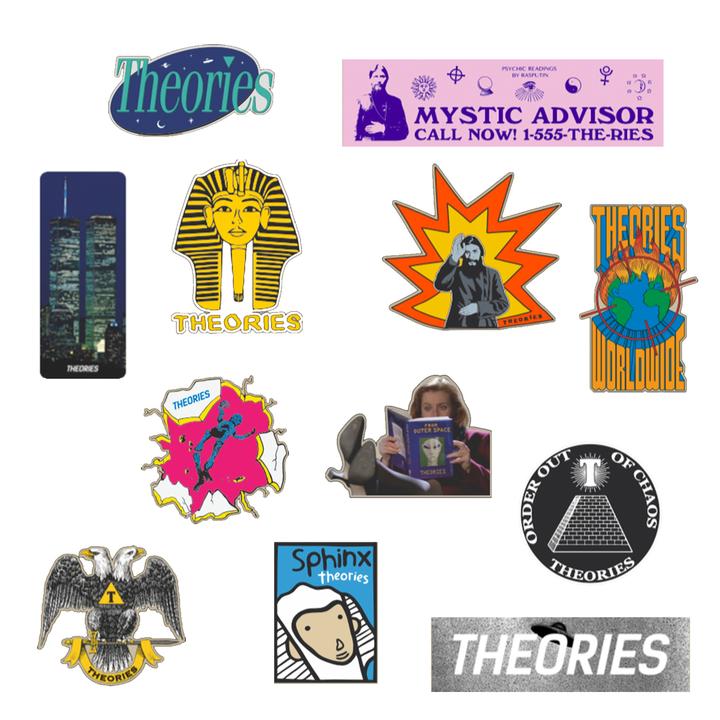THEORIES STICKER - RARITIES (12 STICKERS) | The Drive Skateboard Shop
