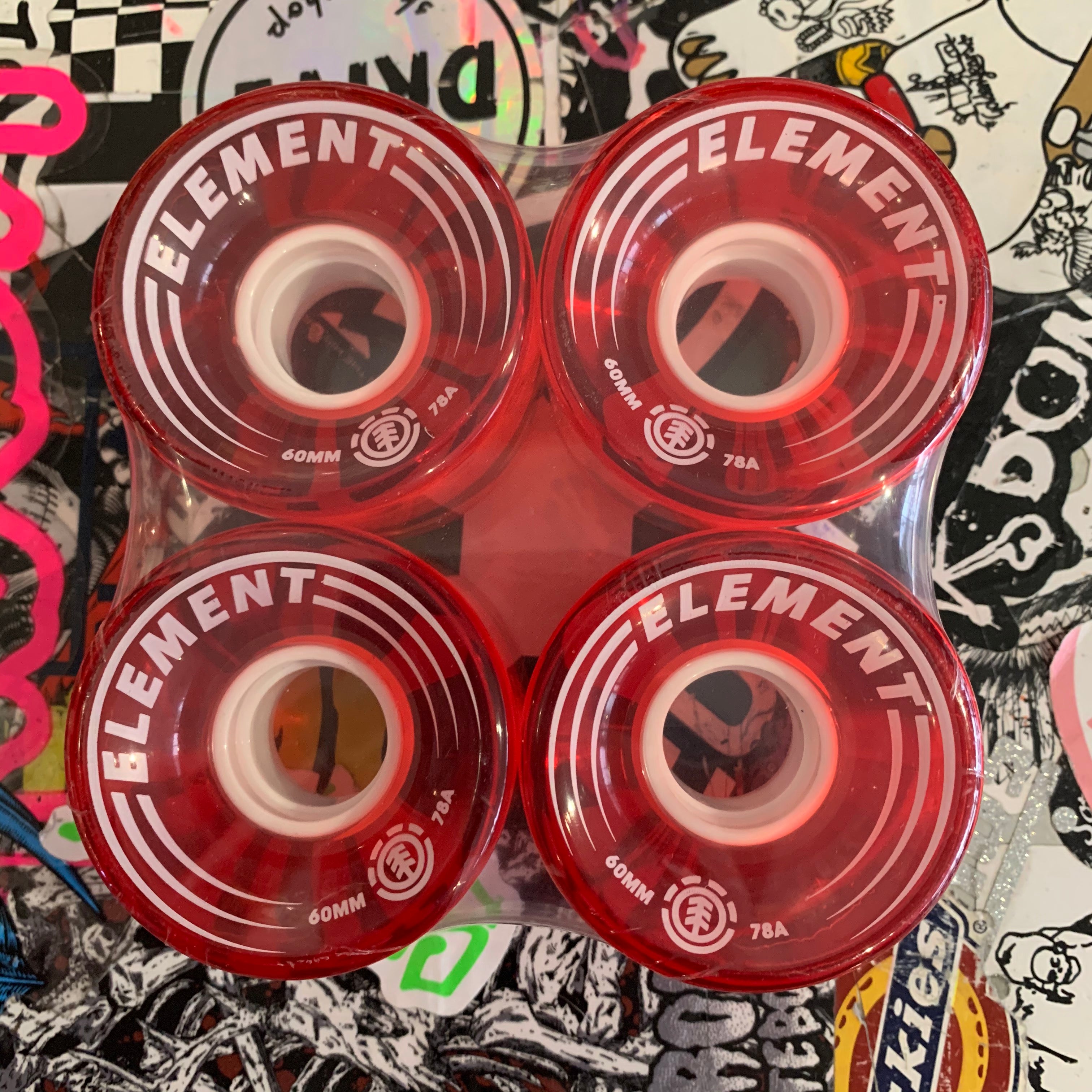 ELEMENT CRUISER WHEELS RED 78A (60MM) – The Drive Skateboard Shop
