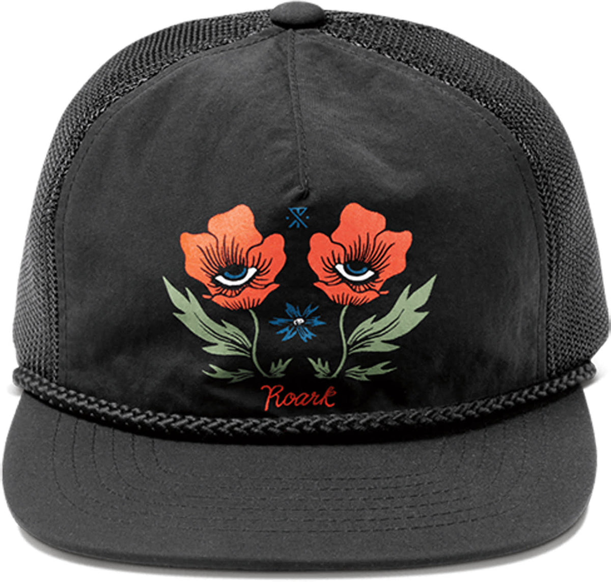 ROARK RED EYES TRUCKER HAT BLACK | The Drive Skateboard Shop