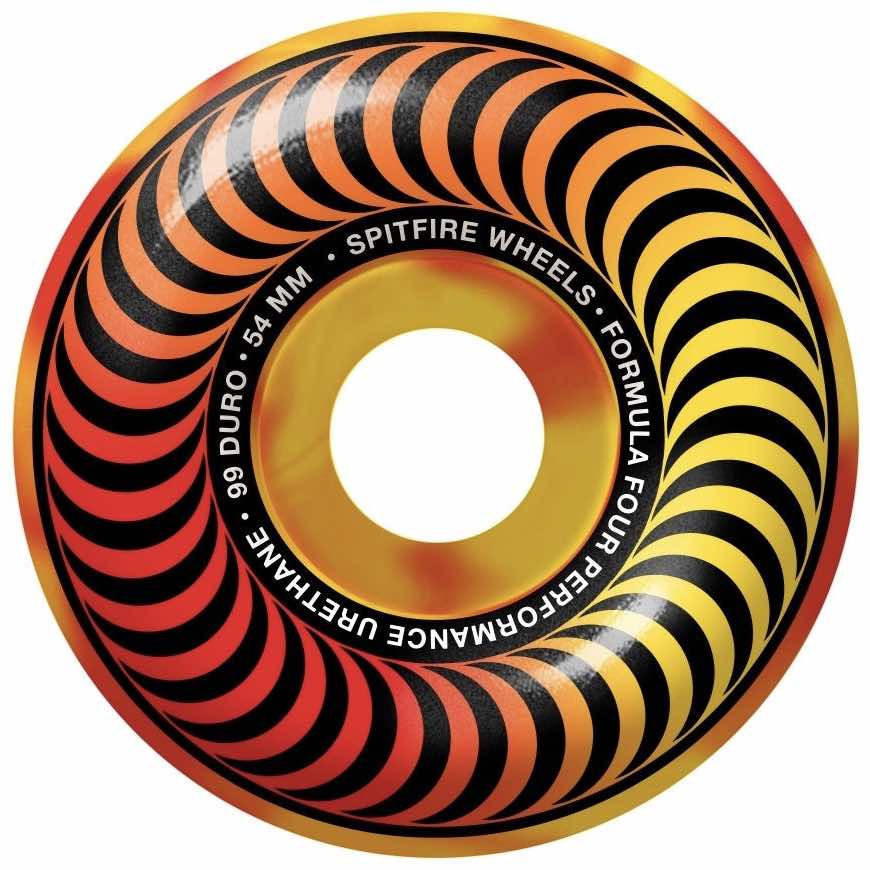 SPITFIRE WHEELS FORMULA FOUR MULTISWIRL CLASSIC 99A (54MM) – The Drive ...